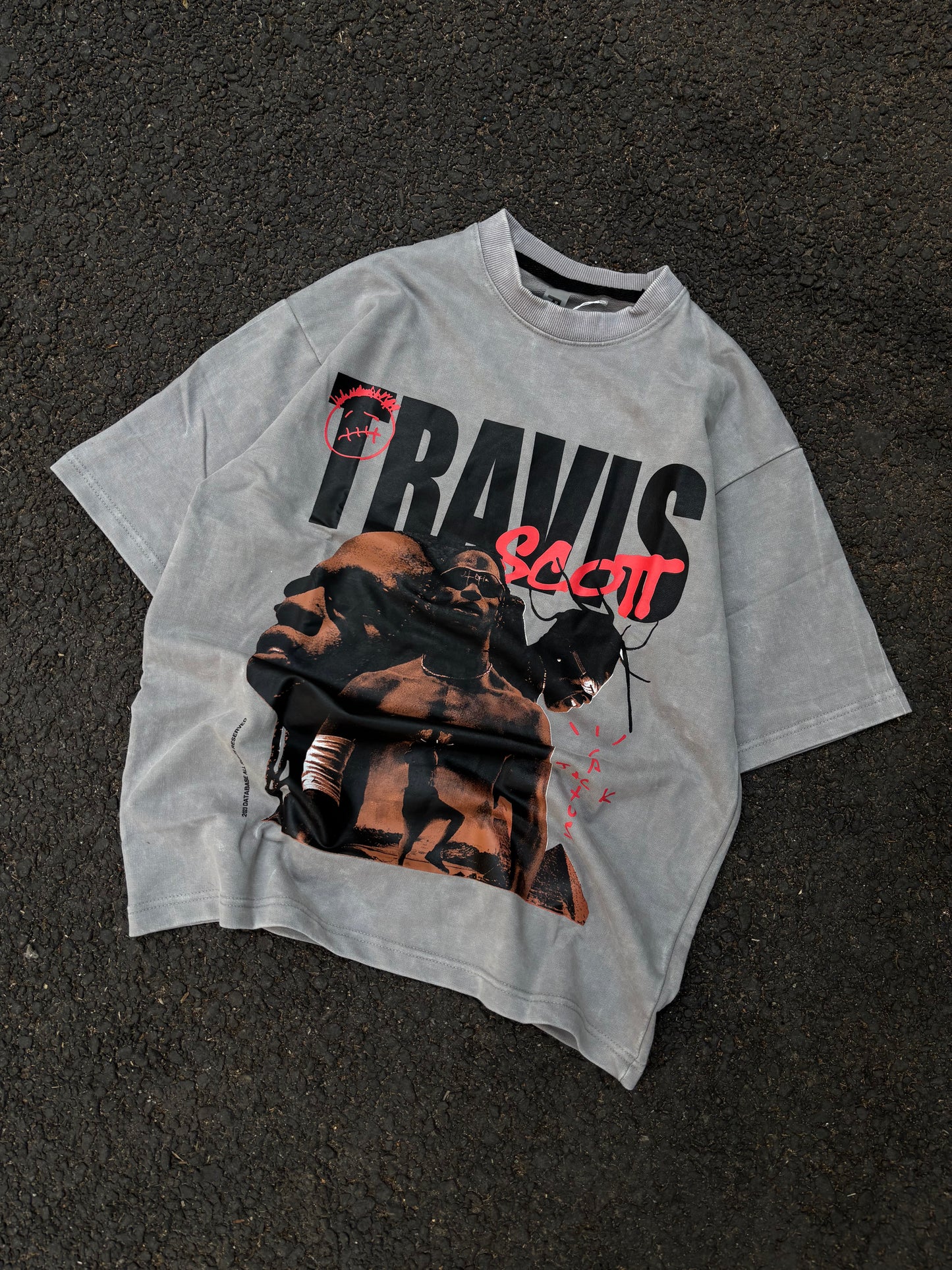Travis scott grey washed oversized tee – Youngwear